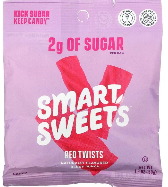 SmartSweets, Red Twists, Berry Punch, 50 g – Mom it KeTo Go By Safa’